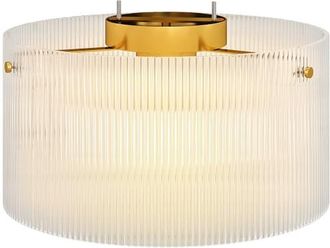 HOMCOM Deckenleuchte Deckenlampe mit E27 Fassung, Rund &Oslash; 32cm Wohnzimmerlampe mit Acryllampenschirm, Badlampe K&uuml;chenlampe Deckenbeleuchtung f&uuml;r Wohnzimmer Sc