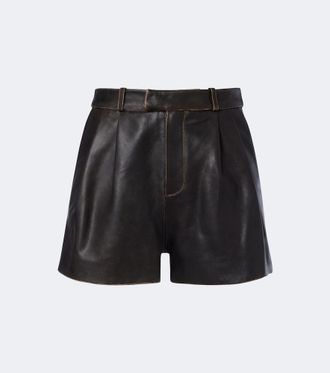 Arma Short taille haute en cuir