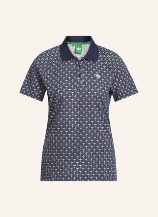 adidas Originals All Over Trefoil Poloshirt blau