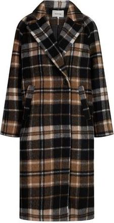 Saison 1865 Manteau long droit &agrave; carreaux