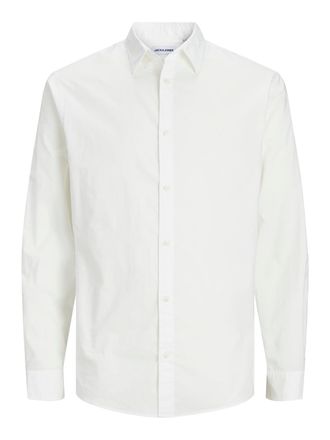 Jack & Jones Herren Jjepaulos Shirt Ls Sn Jeanshose 12248846,Whisper White,XXL