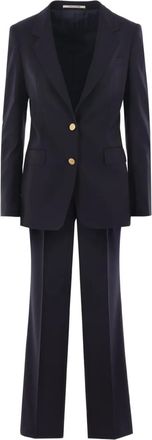 Tagliatore costume &agrave; veste &agrave; simple boutonnage - Bleu