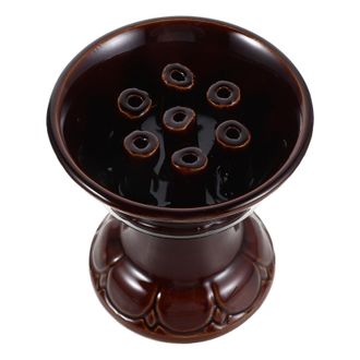 Garneck Keramik Ghee &Ouml;llampe 11cm mit Fu&szlig; Tibetischer Butter Teelichthalter f&uuml;r Buddhistischen Altar Hitzebest&auml;ndig Handgefertigt Tempel Puja Dekoration