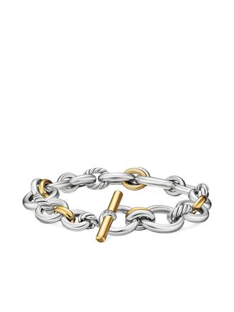 David Yurman bracelet DY Mercer Chain en or 18ct et argent sterling pavé de diamant