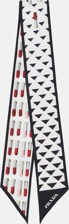 Prada Bedrucktes Tuch aus Seiden-Twill