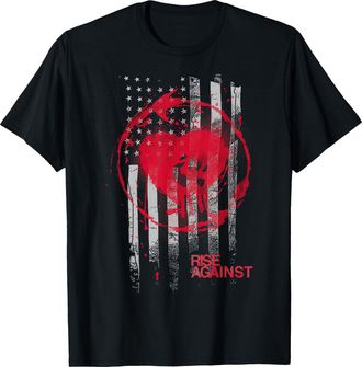 Rise Against gebeizte Flagge - offizielles Lizenzprodukt T-Shirt