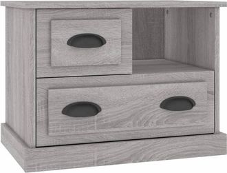 vidaXL Table de chevet sonoma gris 60x39x45 cm Vidaxl