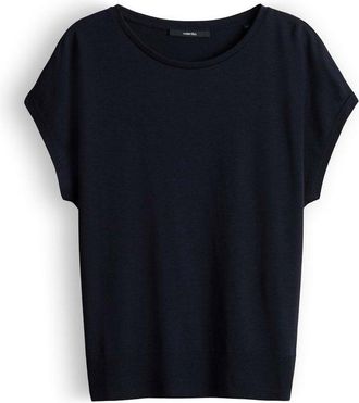 someday Kurzarmshirt Kaja aus Jersey mit breitem Rippbund Lockerer Look f&uuml;r entspannte Styles