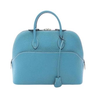 Herm&egrave;s Sac &agrave; main Pre-owned Bolide 1923 en cuir - Femme - Pre-owned - Bleu - Taille: ONE Size