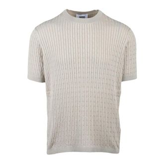 Alpha Studio Homme, Pulls, Beige, Taille: 2XL Maglioncino Girocollo Trecce