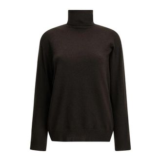 Brunello Cucinelli Kaschmir-Rollkragenpullover mit Monili - - Knitwear - Damen - Braun - S