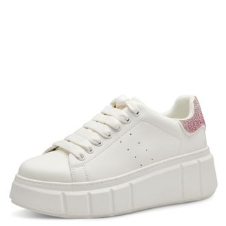 Tamaris Damen Sneaker Low Undefined Vegan; White/Fuxia/wei&szlig;; 41