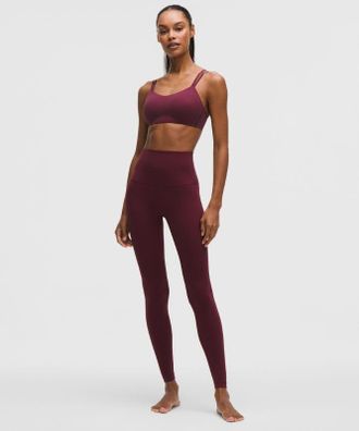lululemon Align Leggings mit superhohem Bund f&uuml;r Frauen - 71 cm - Gr&ouml;&szlig;e 10 in Burgundy Bay