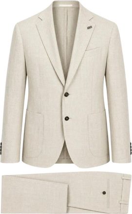 Bob Homme, Costumes, Beige, Taille: M Single Breasted Suit