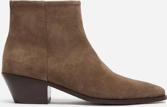 Arket Stiefelette Aus Veloursleder -Braun