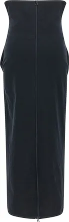Issey Miyake Paper and Cotton Blend Skirt - Black