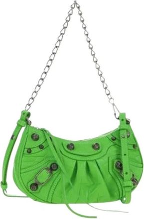 Balenciaga Sac bandouli&egrave;re mini Pre-owned - Femme - Pre-owned - Vert - Taille: ONE Size