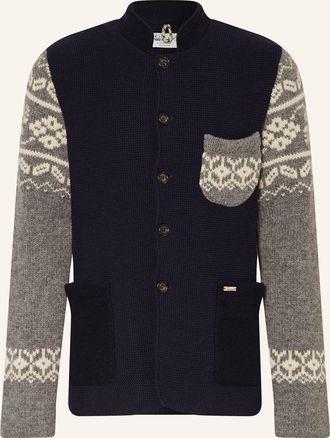 Luis Trenker Strickjacke Luwainer blau