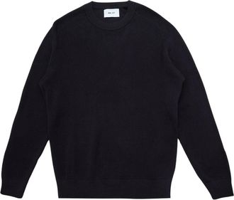 Nn.07 Nn07, Homme, Pulls, Noir, Taille: XL Pull côtelé noir modèle Kevin
