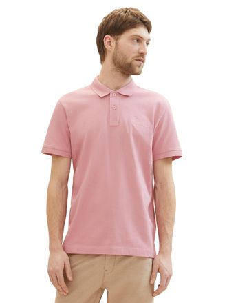 Tom Tailor Herren Basic Piqu&eacute; Poloshirt, Velvet Rose, M