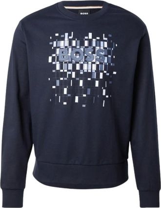HUGO BOSS Homme, Sweatshirts et sweats &agrave; capuche, Bleu, Taille: S 404 C Soleri SweaT-shirt