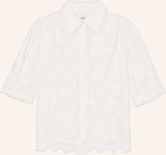 Reiss Reiss Hemdbluse Edwina Mit Spitze Und 3/4-Arm weiss
