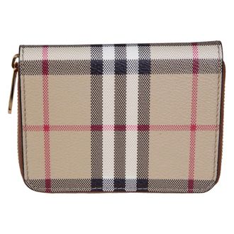 Burberry Femme, Accessoires, Beige, Taille: ONE Size Zip Around Wallet