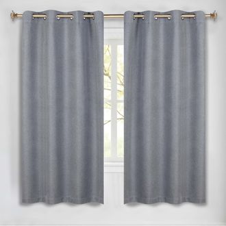 Superior Nayan Verdunkelungsvorh&auml;nge, 100% einfarbig, 132,1 x 160 cm, mit &Ouml;sen, w&auml;rmeisoliert, Sonnenschutz und Raumverdunkelung, Vorh&auml;nge f&uuml;r Schlafzimmer, Wo