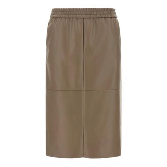 Nude Nude - Midi Skirt Nude - Femme - Jupes - Beige - Taille: 36 FR