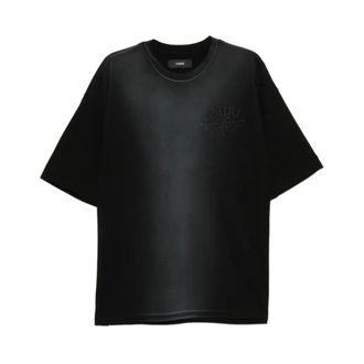 Amiri Homme, Tops, Noir, Taille: L Embroidered Logo T-Shirt