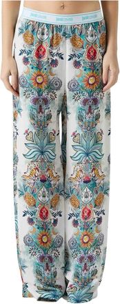 Just Cavalli Femme, Pantalons, Multicolore, Taille: 42 FR Pantalone largo a fantasia
