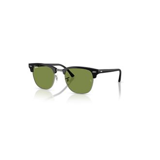 Ray-Ban Clubmaster Classic Sonnenbrillen Matt Schwarz Fassung Gr&uuml;n Glas 51-21