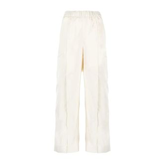 Jil Sander Femme, Pantalons, Beige, Taille: 34 FR Pantalon Casual Beige