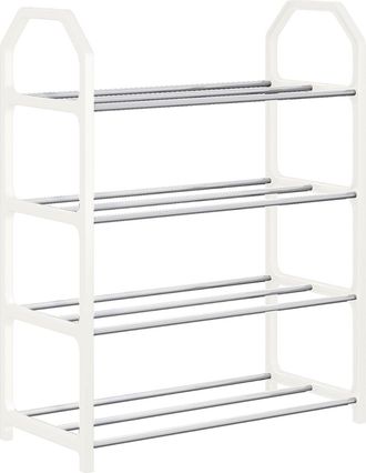 Generic Schuhaufbewahrungsregal mit 4 Ebenen - Vertikales Organizer-Rack für große Kapazität, robustes Raumdesign | Langlebige Eingangstür für Zuhause