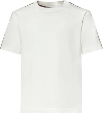 Burberry Homme, Tops, Blanc, Taille: L T-Chemises