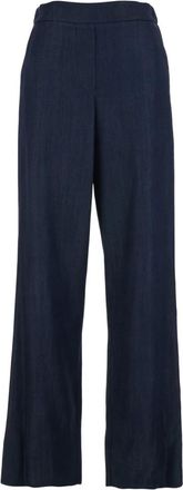 Pla&icirc;n Plain, Femme, Pantalons, Bleu, Taille: 42 FR Pantalon Technique &agrave; Taille Semi-&Eacute;lastique