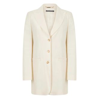 Alberta Ferretti Klassischer Mantel - - Coats - Damen - Beige - M