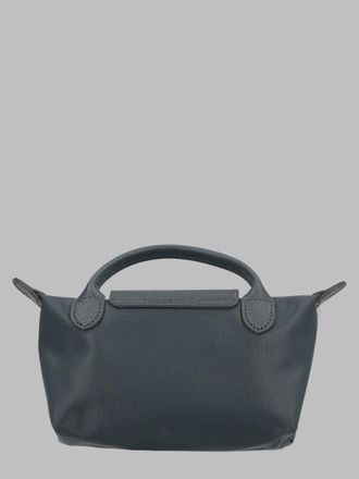 Longchamp Womens Pouch Le Pliage Original Grey Polyamide Handbags Hand Bags