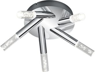 Trio Plafonnier led 5x31w ip44 chrome et acrylique transparent - trio - bolsa 9892065 9892065 9892065 9892065 9892065 9892065