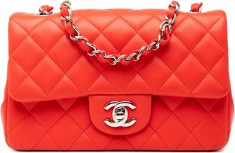 Chanel mini sac à bandoulière Single Flap (2018-2019) - Rouge
