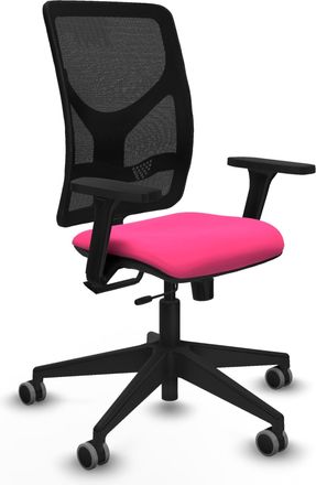 Piqueras y Crespo Drehstuhl mit 3D-Armlehnen, h&ouml;henverstellbare Lendenwirbelst&uuml;tze, ausgestattet mit Syncro/Traslack und Schneideschaum, mit Rollen von 65 mm, Parkett, 