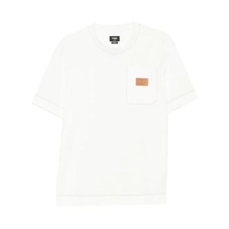 Fendi Herren, Oberteile, Wei&szlig;, LGr&ouml;&szlig;e