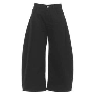 The Attico Femme, Jeans, Noir, Taille: W27 Balloon Cropped Jeans