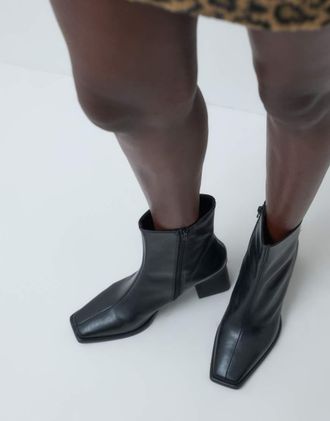Vagabond Shoemakers Hedda bottines &agrave; talons en cuir noires