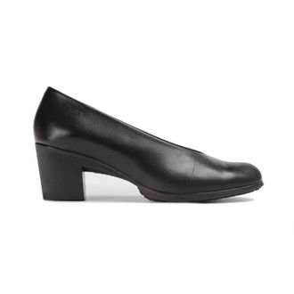 Wonders Femme, Chaussures, Noir, Taille: 36 EU Escarpin noir en cuir &agrave; talon haut