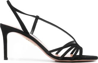 Aquazzura Femme, Chaussures, Noir, Taille: 37 1/2 EU Talk To Me Sandal 75