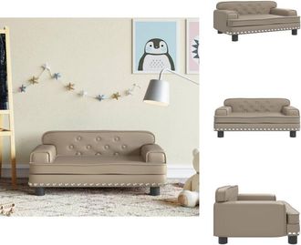 vidaXL Vidaxl - Baby- & Kleinkindmöbel - Living Kindersofa Cappuccino 70x45x30 cm Kunstleder - Braun