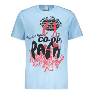 P.A.M. Organische Baumwoll-Ripp-T-Shirt - - Tops - Herren - Blau - XL
