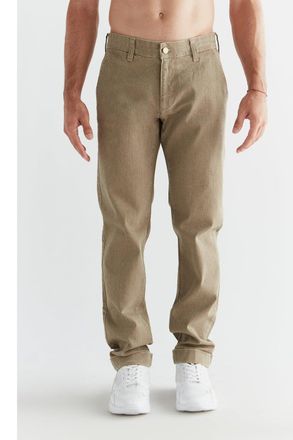 Evermind Herren vegan Denim Chinos Tonal Wash Karibik Gr&uuml;n