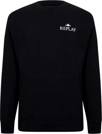 Replay Sweatshirt f&uuml;r Herren, Rundhalsausschnitt (Schwarz)